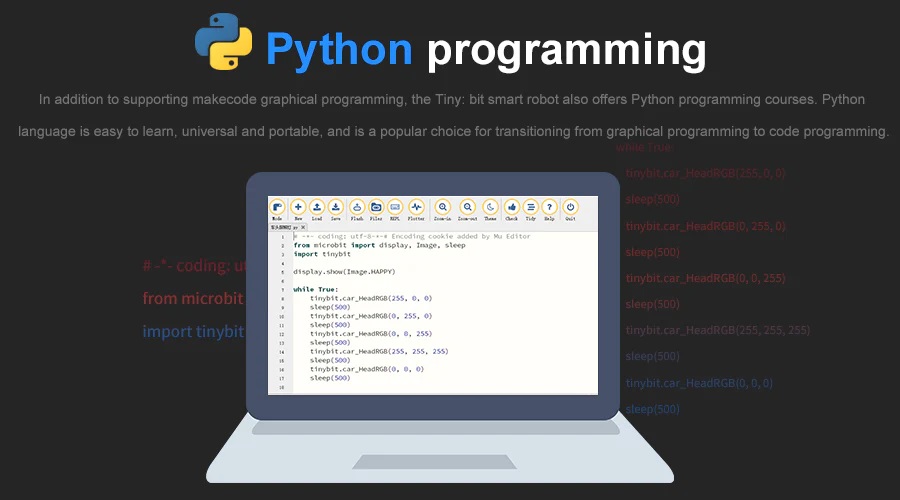Yahboom Tiny:bit smart robot car compatible with Micro:bit V2/1.5 boa – Makerlab Electronics