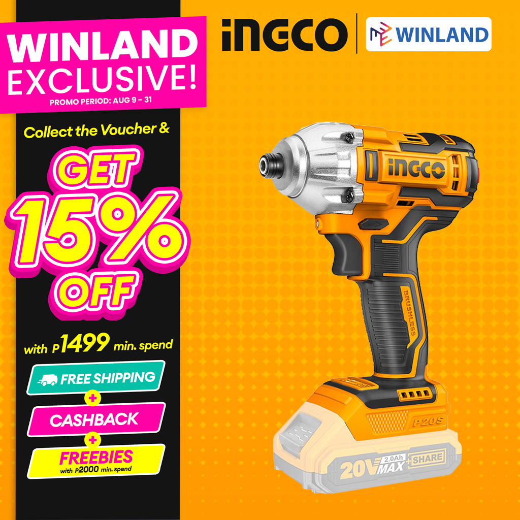 Ingco Impact Wrench, 20V Lithium-Ion Impact Wrench,, 47% OFF