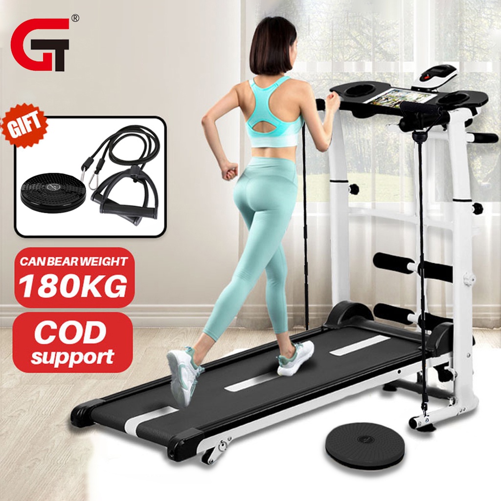 Buy 2.5 Hp Load 200 Kg Electric Treadmill Exercise Machine Automatic ...