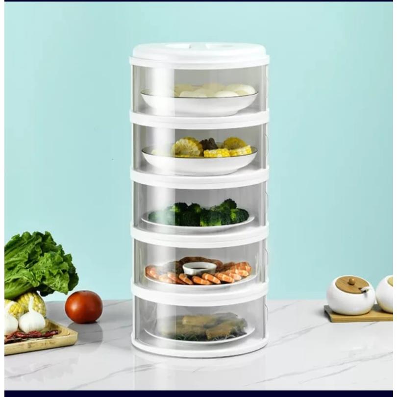 Kaisa Villa 5 Layer Food Storage Cover Multilayer Sliding Door Dish ...