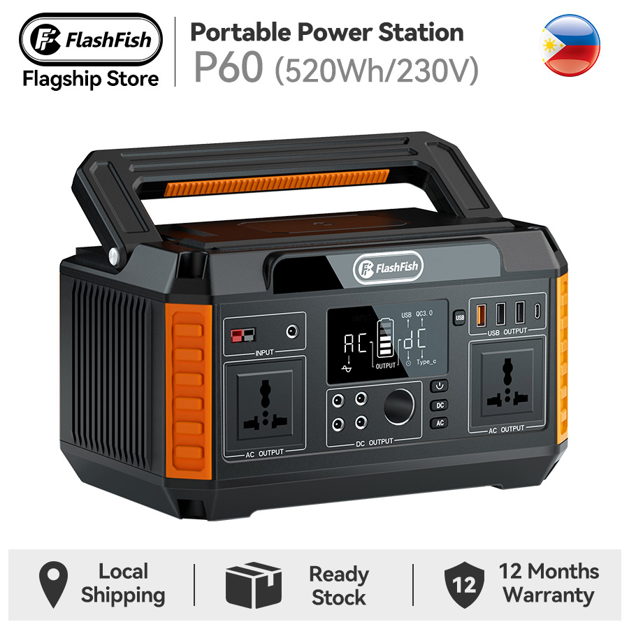 FlashFish Genuine And Authentic) 220V 200W Solar Generator 40800mAh ...