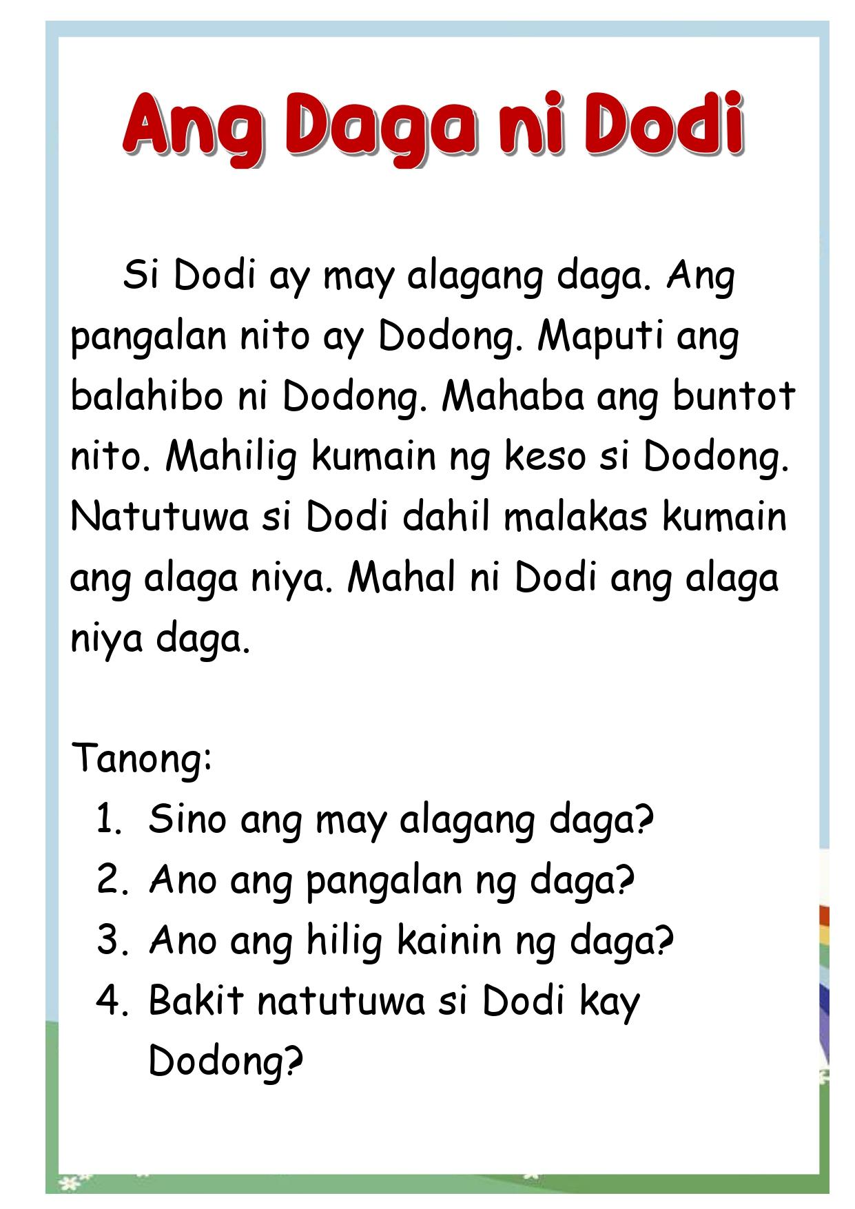 Maikling Kwento Na May Tanong Philippin News Collections 10 Filipino