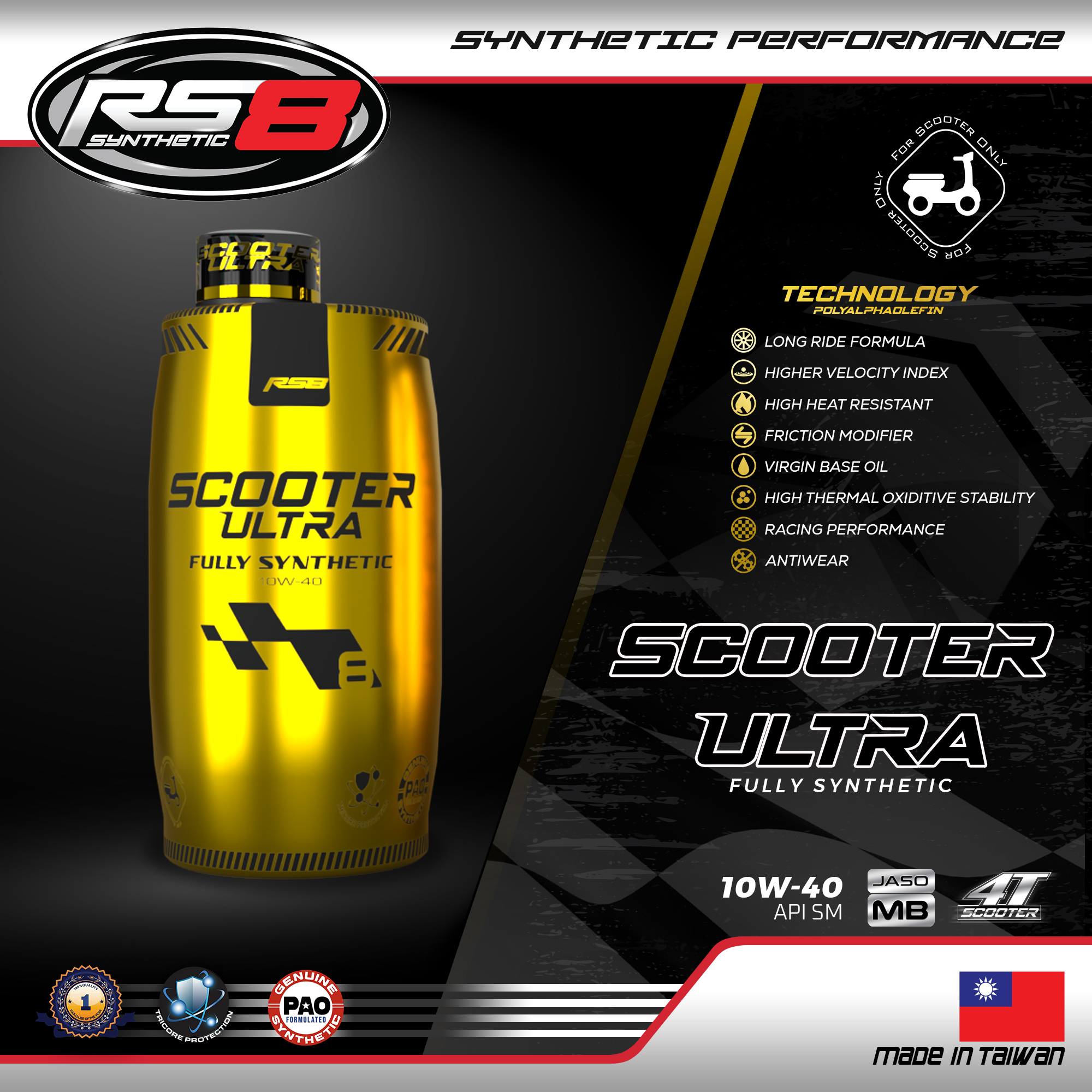 Shop Rs8 Ultra Fully Synthetic Oil With Gear Oil with great discounts ...
