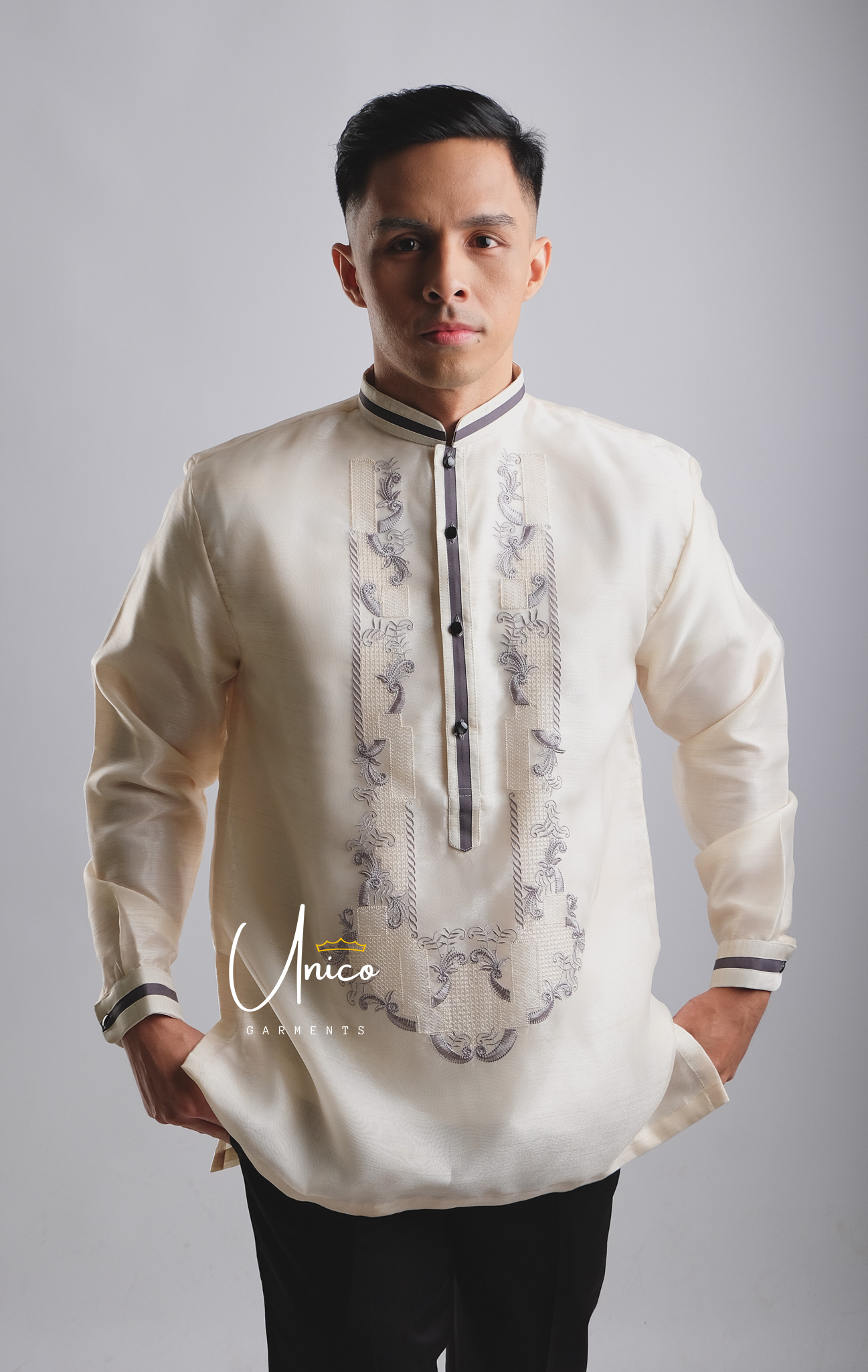 Shop Barong Polo Tagalog For Men online | Lazada.com.ph