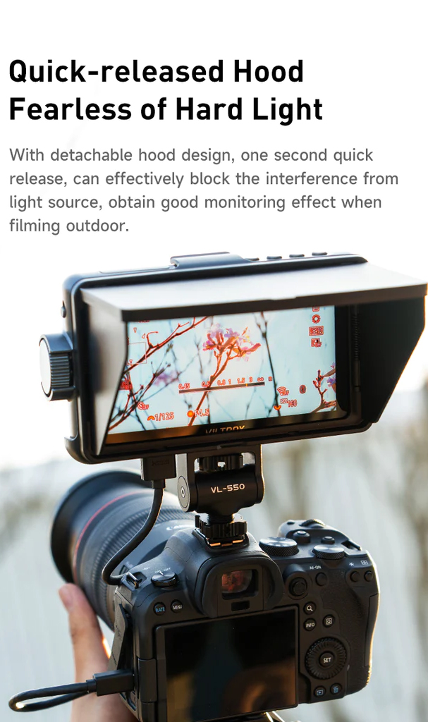 Viltrox DC550 Pro HD 5.5 inch Touch Screen Display Field Camera Monito ...