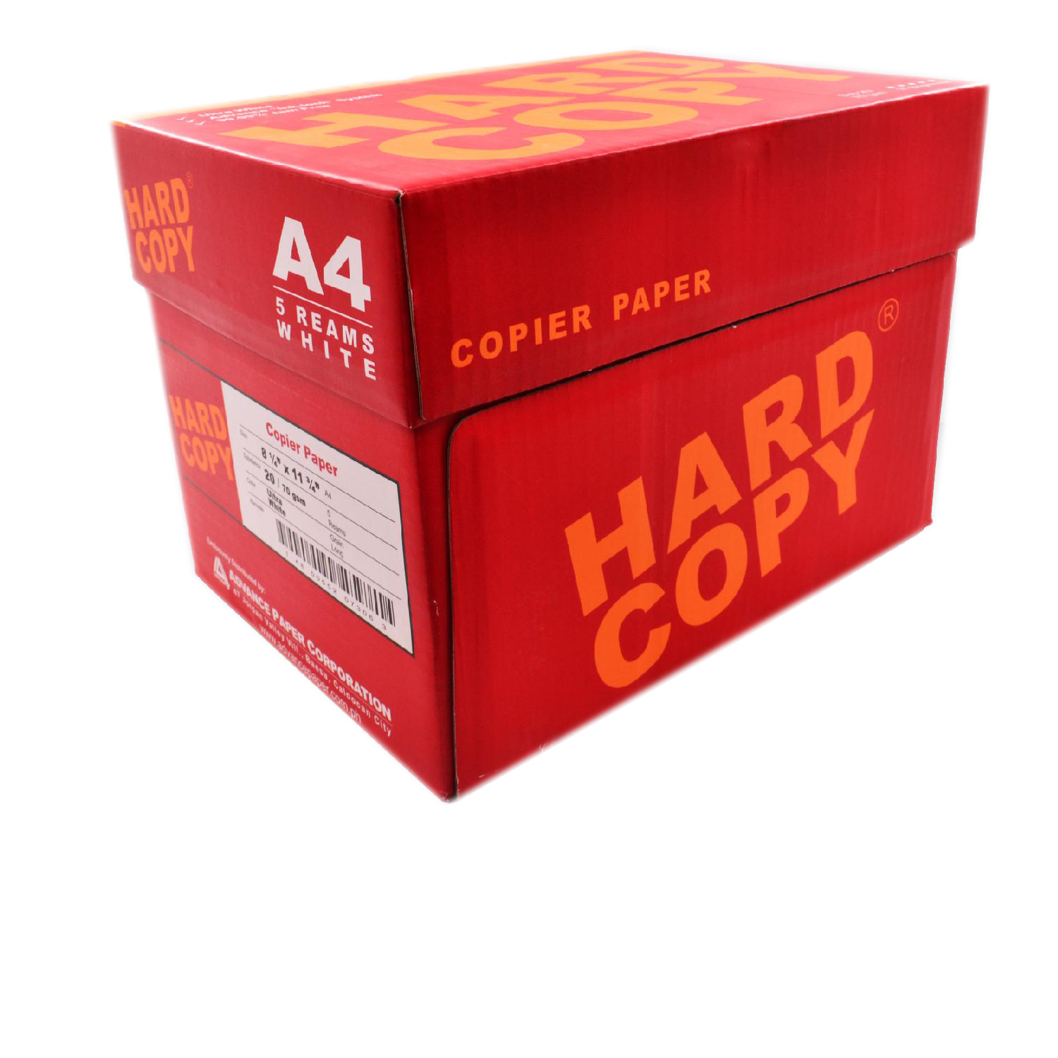 Hard Copy Bond Paper A4 Size 70gsm Substance 20 Copy Papers Inches X 