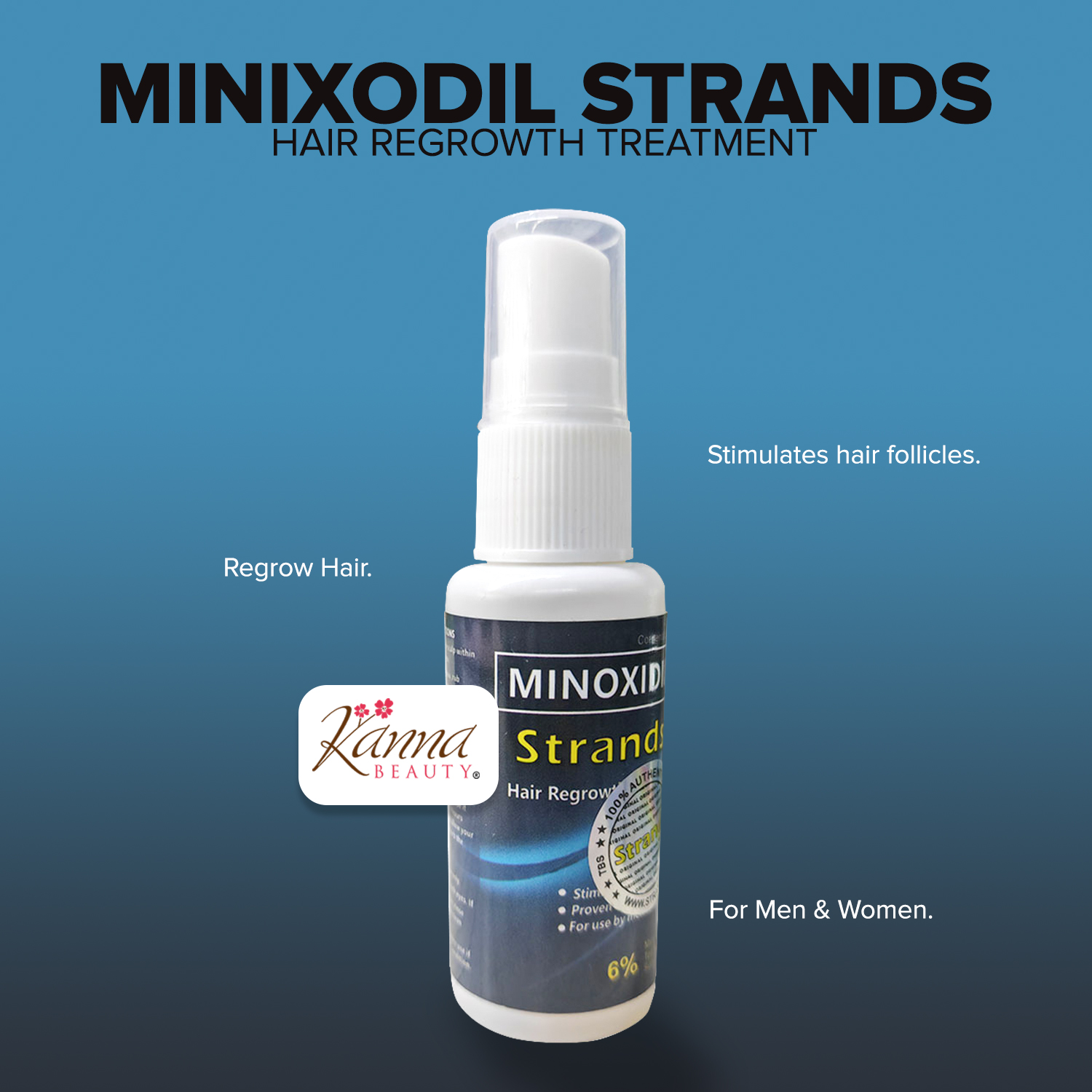MINOXIDIL STRANDS HAIR REGROWTH TREATMENT – Kanna Beauty