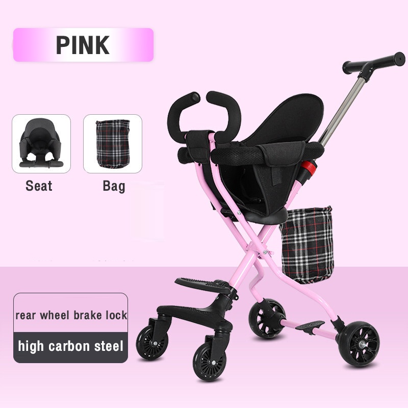DIMO Foldable Magic Stroller for Baby 4 Wheels Lightweight Stable Soft ...