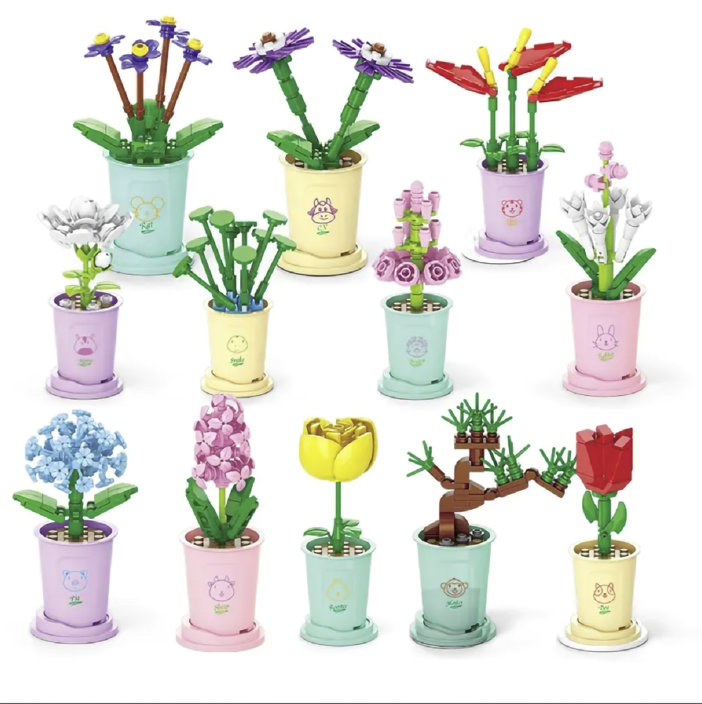 Shop Miniso Lego Flowers with great discounts and prices online - Oct ...