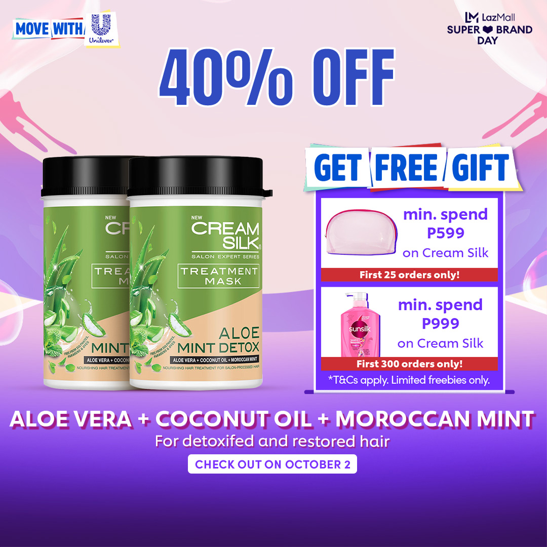 [BUNDLE OF 2] Cream Silk Treatment Mask Aloe Mint Detox 650ml