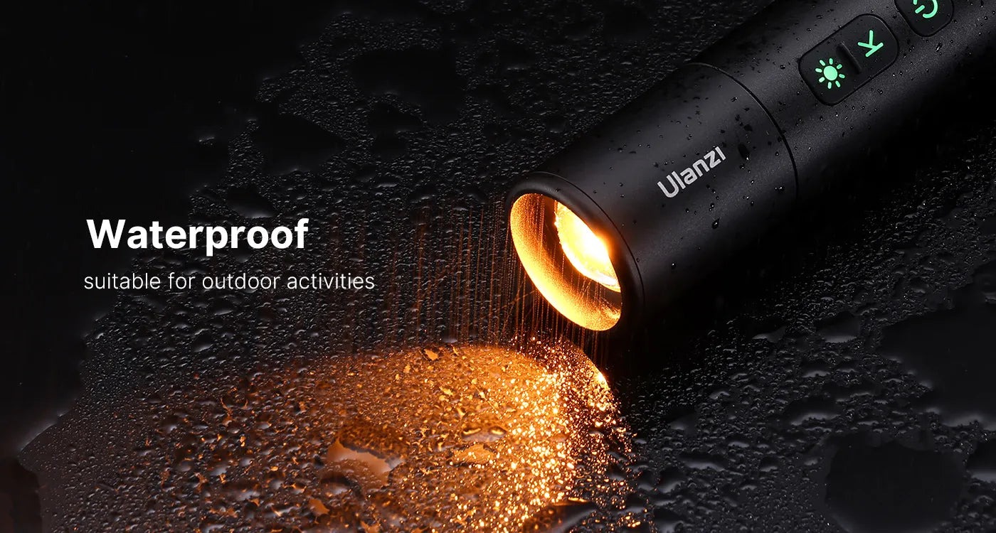 Ulanzi LM07 Bi-Color 2000mAh Flashlight with 2000K - 8000K CCT Color T ...