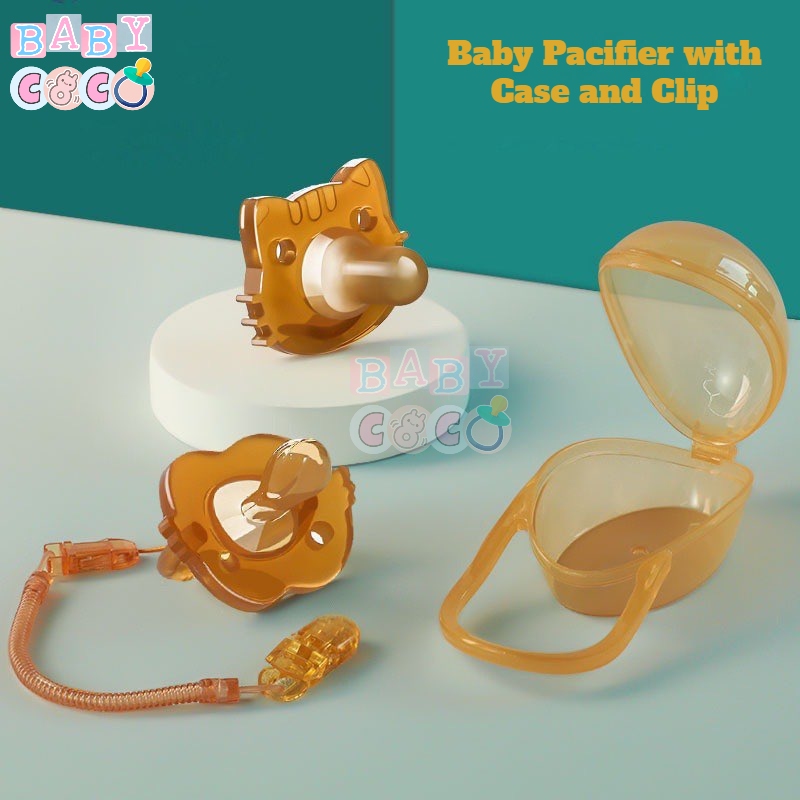 Baby coco Pacifier Newborn 0 to 6 Months Super Soft Silicone Pacifier 6 ...