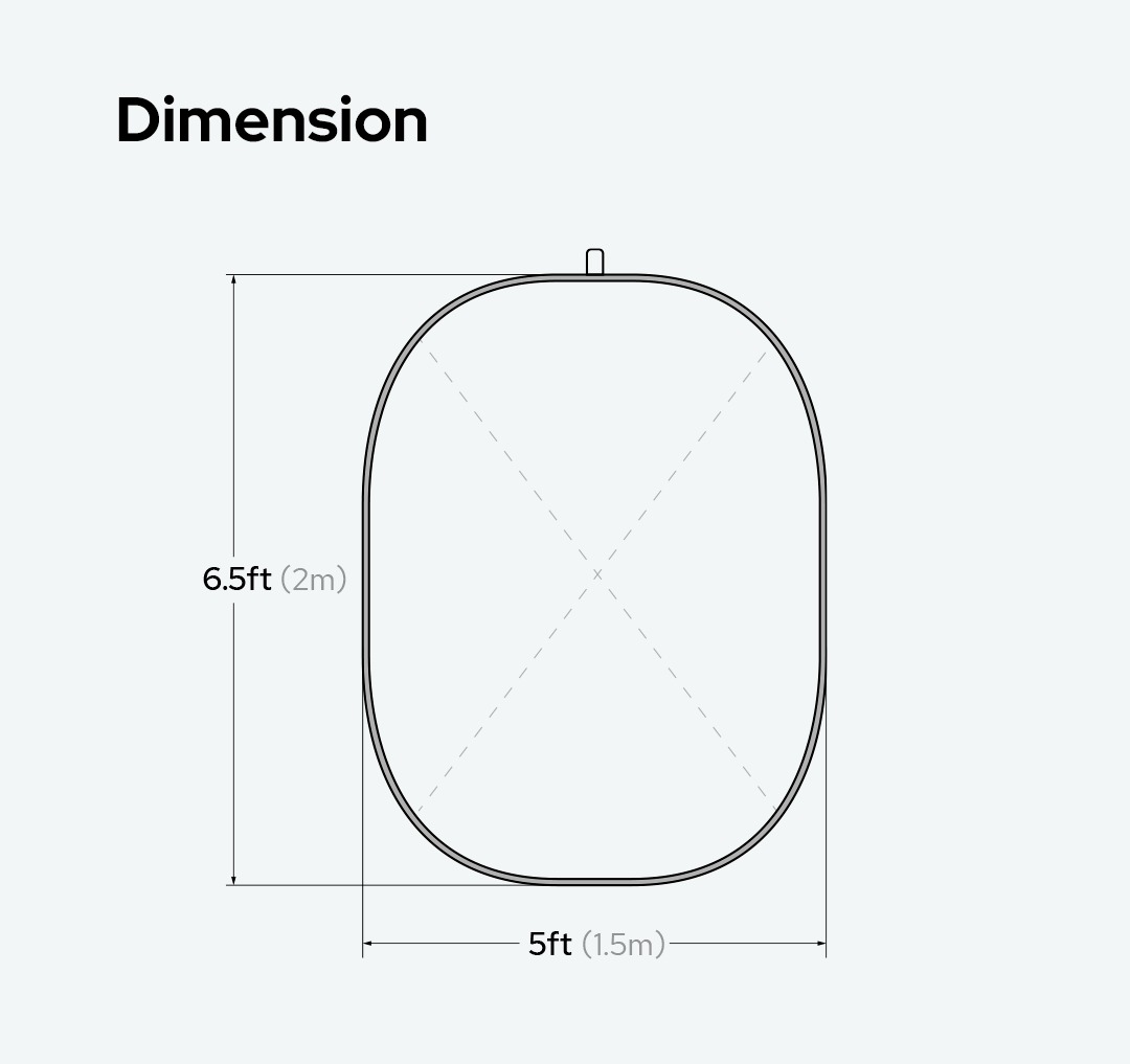 Godox Collapsible Backdrop 1.5 x 2m Bokeh Textured Easy Set Up with Wr ...