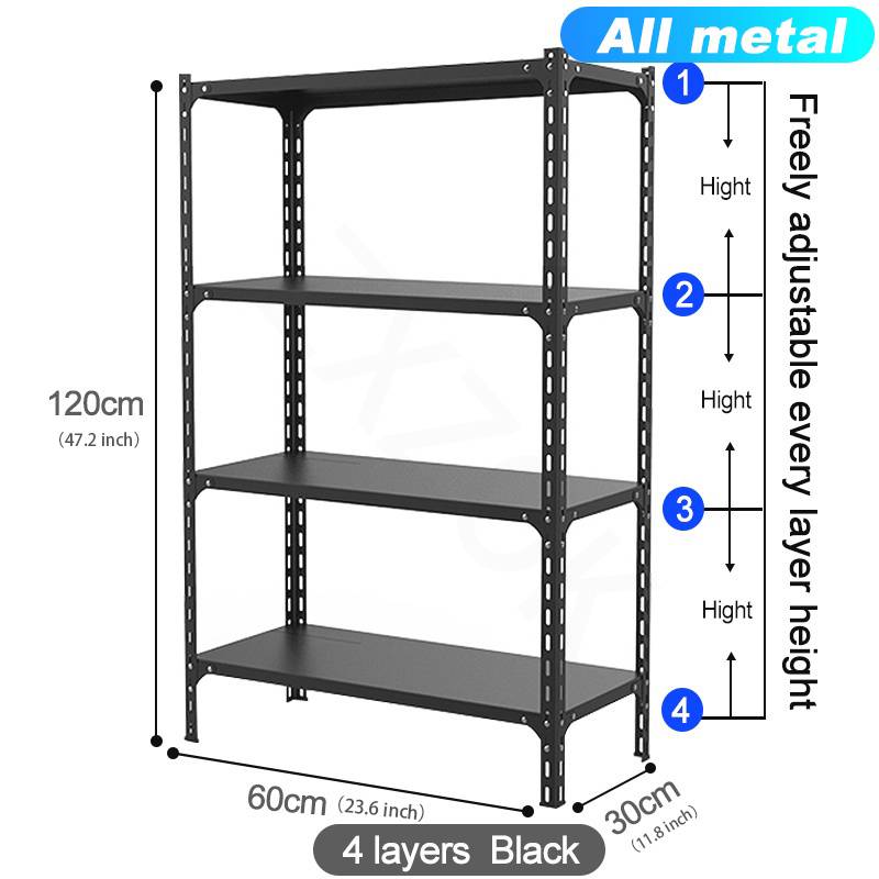 Elsa 4/5 Layers Steel Rack Shelves Metal Rack Shelf Multi-Purpose ...