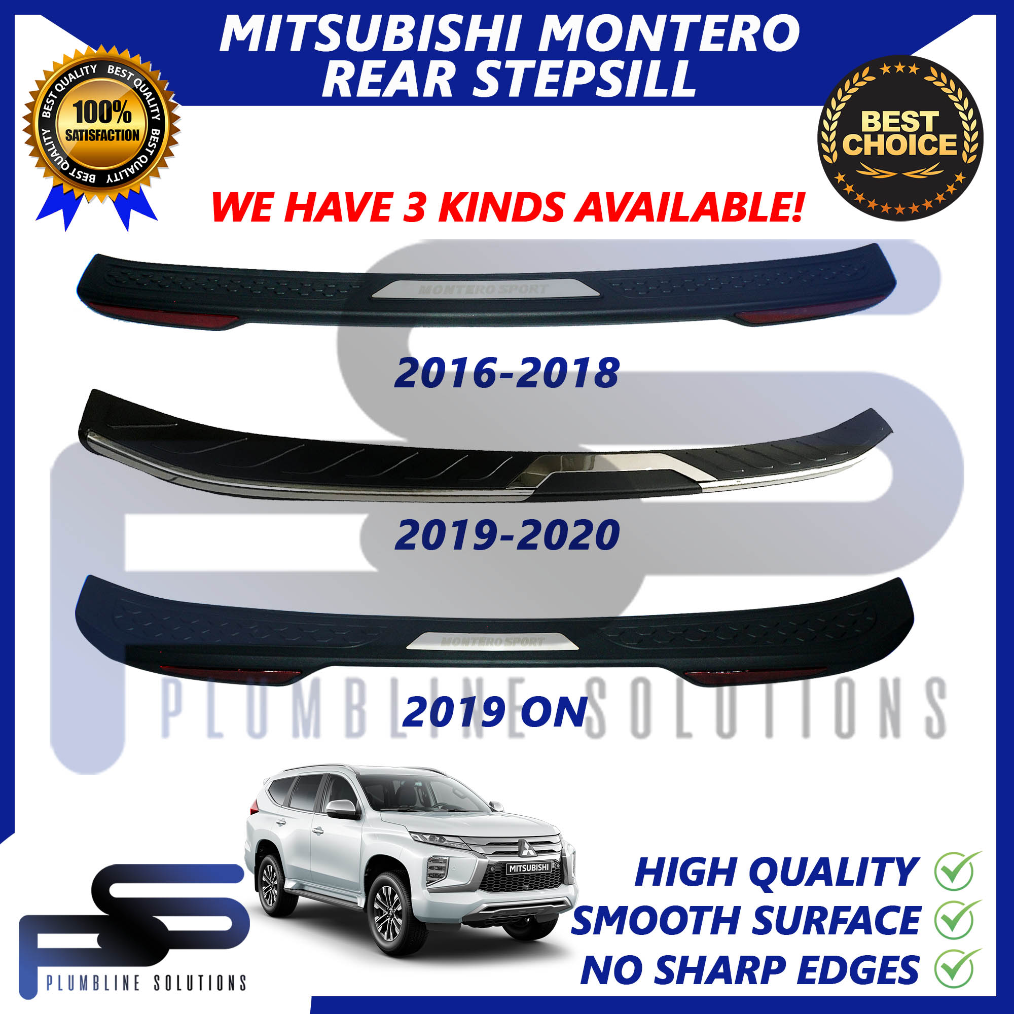 Shop Mitsubishi Strada Rear Bumper Guard online | Lazada.com.ph