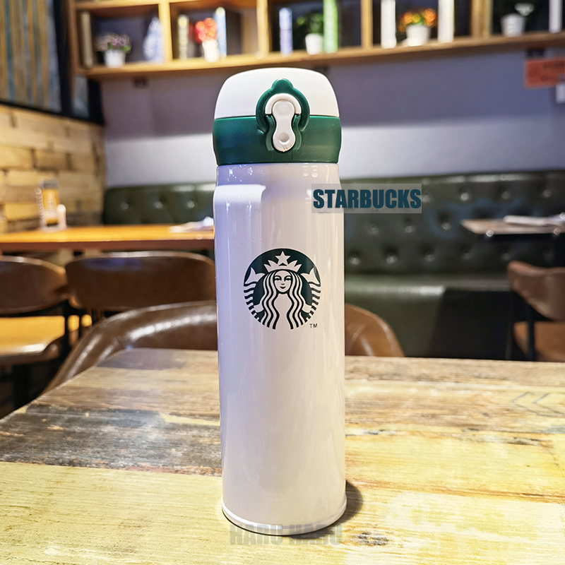 Starbucks Thermos Flask Vacuum Stainless Steel Thermal Bottle Bounce ...