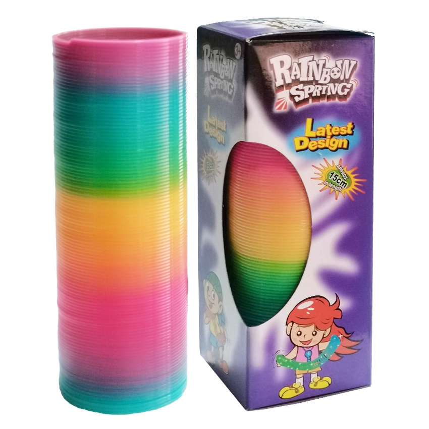 Magic Rainbow Spring Slinky Toys Funny Rainbow Bounce Toy