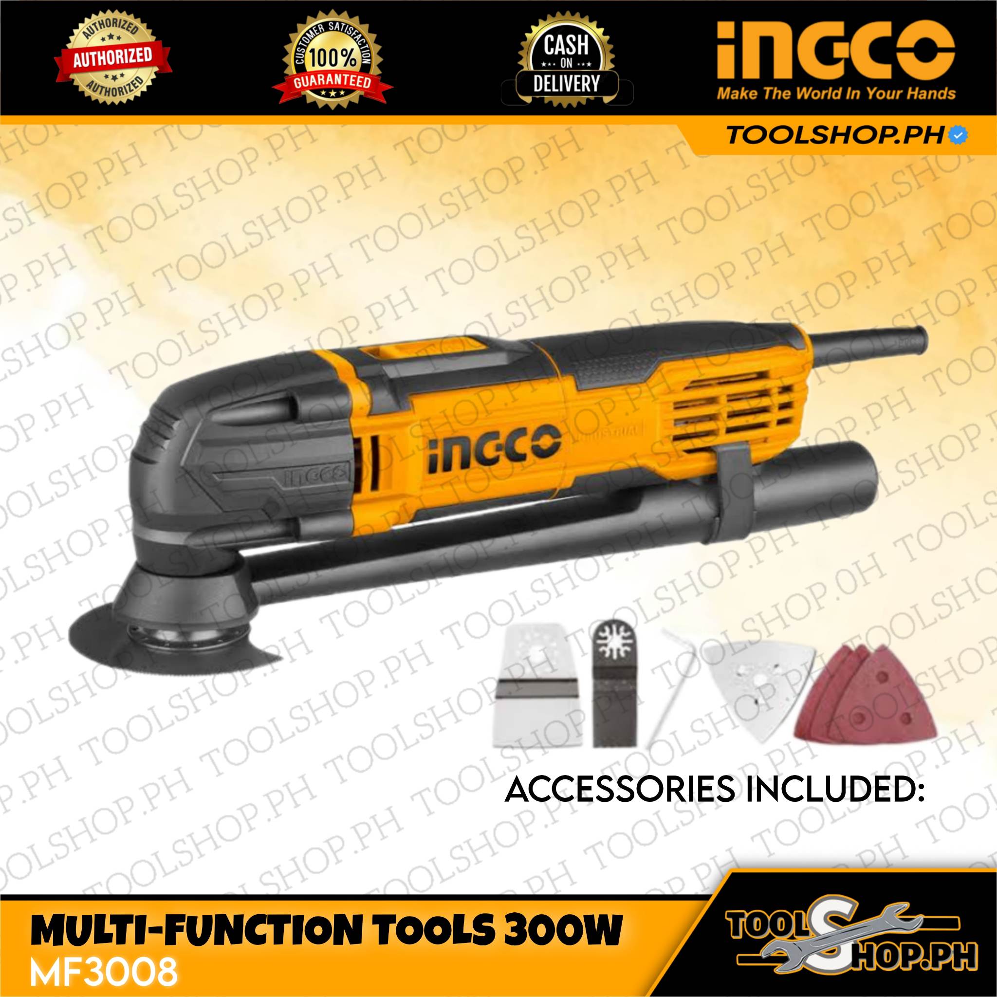 Ingco Multifunction Oscillating Tool, Commercial Industrial, Construction Tools Equipment On ...