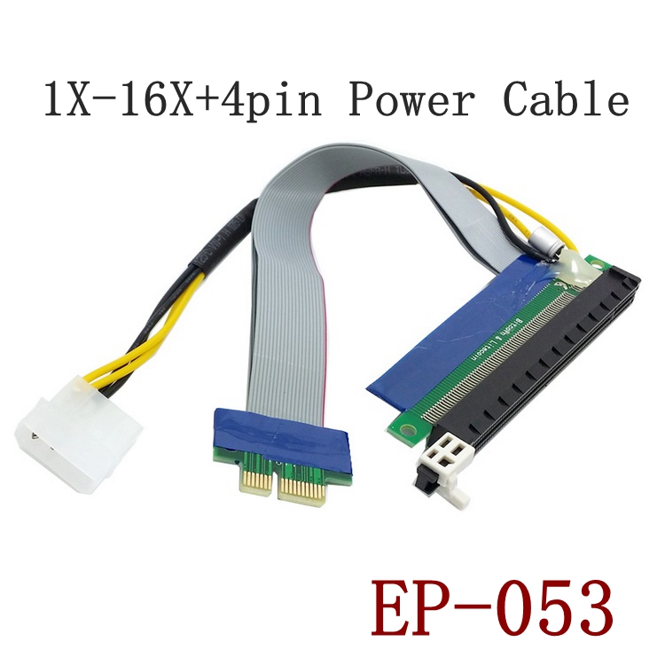 Professional PCI-E1X /4X /8X /16X Riser Card Ribbon Extender Extension ...