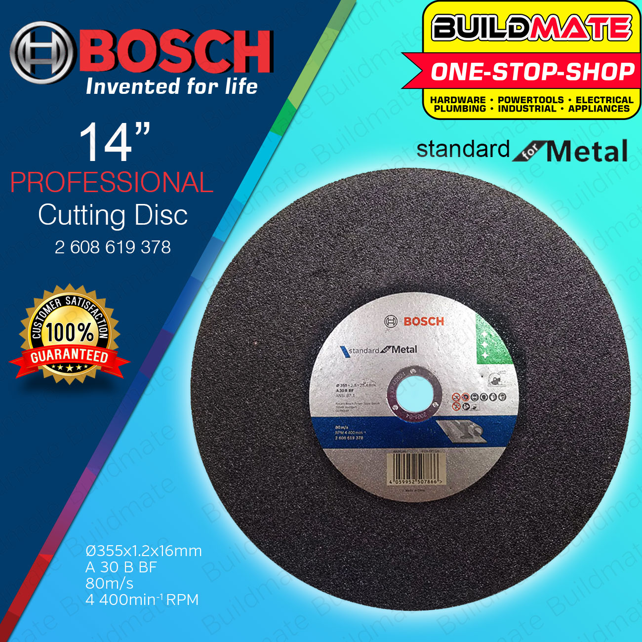 Buy Bosch Cutting Disc For Metal online | Lazada.com.ph