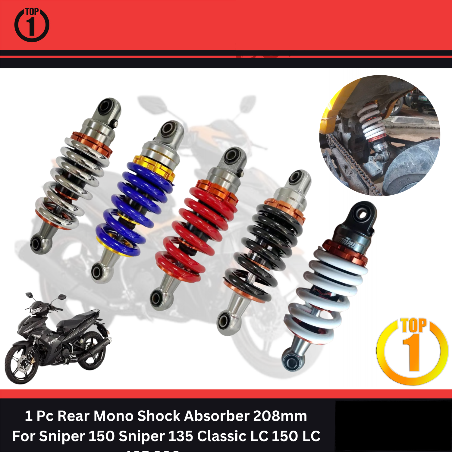 Shop Rusi Sigma 250 Mono Shock online | Lazada.com.ph