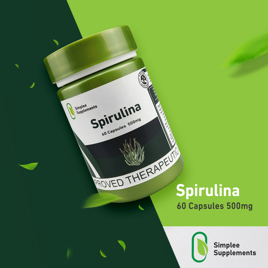 Simplee Spirulina Capsule Supplement 500mg 60 capsules – Kanna Beauty