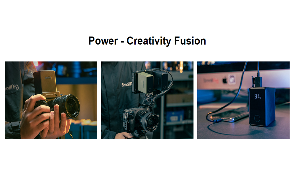 SmallRig L-Series NP-F970 Rechargeable Battery Pack 10500mAh with USB ...