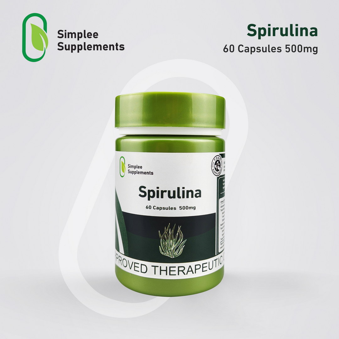Simplee Spirulina Capsule Supplement 500mg 60 capsules – Kanna Beauty