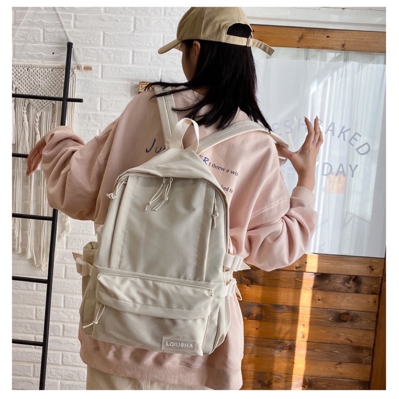 UISNMALL Fashion Solid color forest girls backpack series No ornaments ...