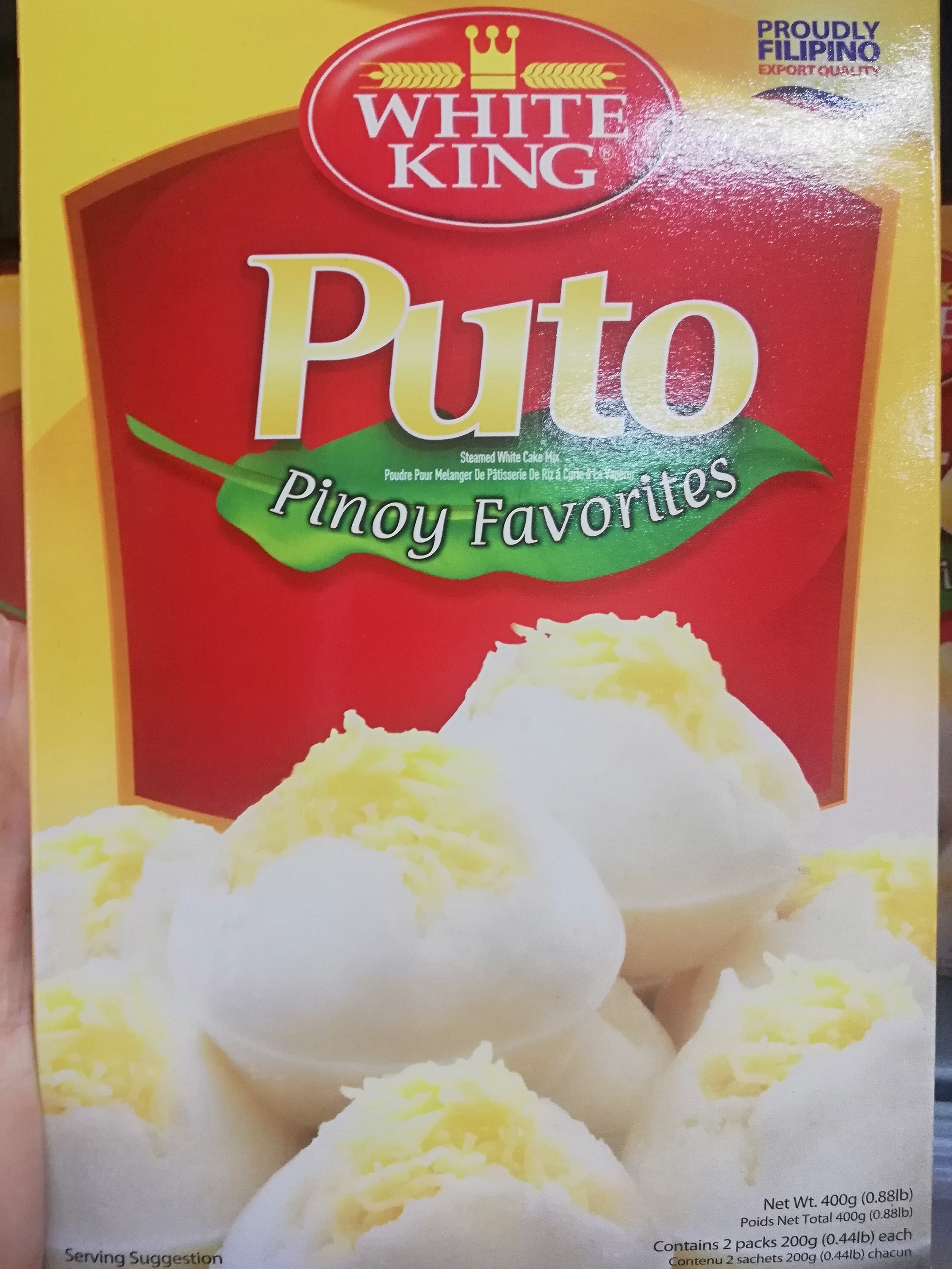 PUTO MIX PINOY FAVORITE DELICACY/SNACKS BY WHITE KING,400grams per pach ...