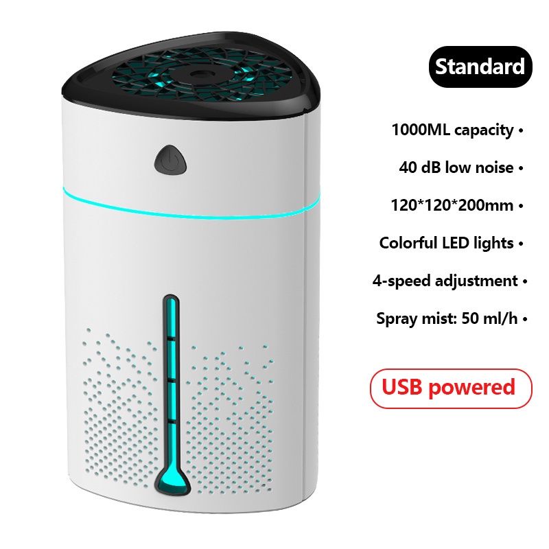 Air Humidifier 1000ML Home Aroma Diffuser USB Ultrasonic Mist Machine ...