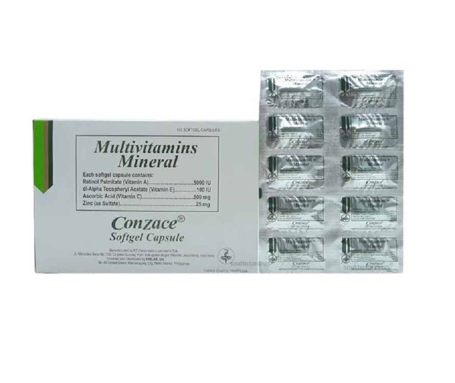Conzace (Multivitamins + Minerals) 100 Softgel Capsules – Kanna Beauty