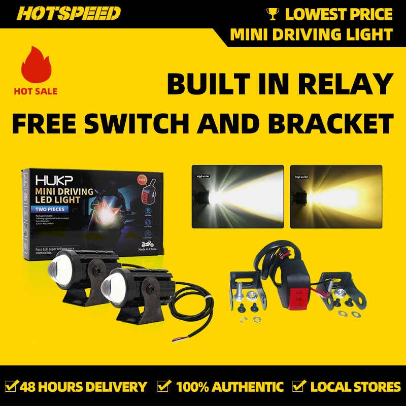 HOTSPEED Mini Driving LED Lights full set V2 High and Low Yellow ...