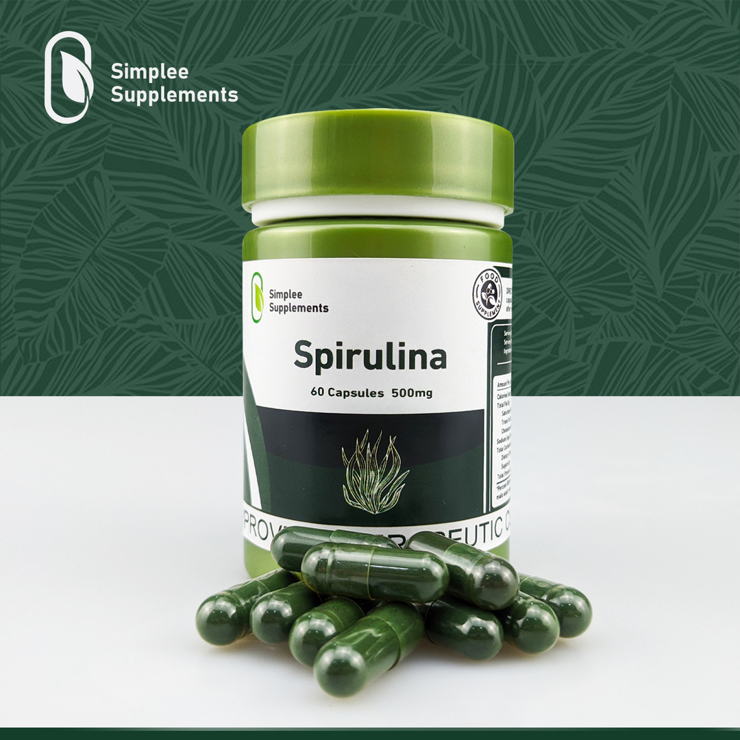 Simplee Spirulina Capsule Supplement 500mg 60 capsules – Kanna Beauty