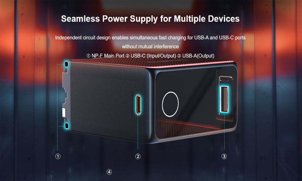 SmallRig L-Series NP-F970 Rechargeable Battery Pack 10500mAh with USB ...