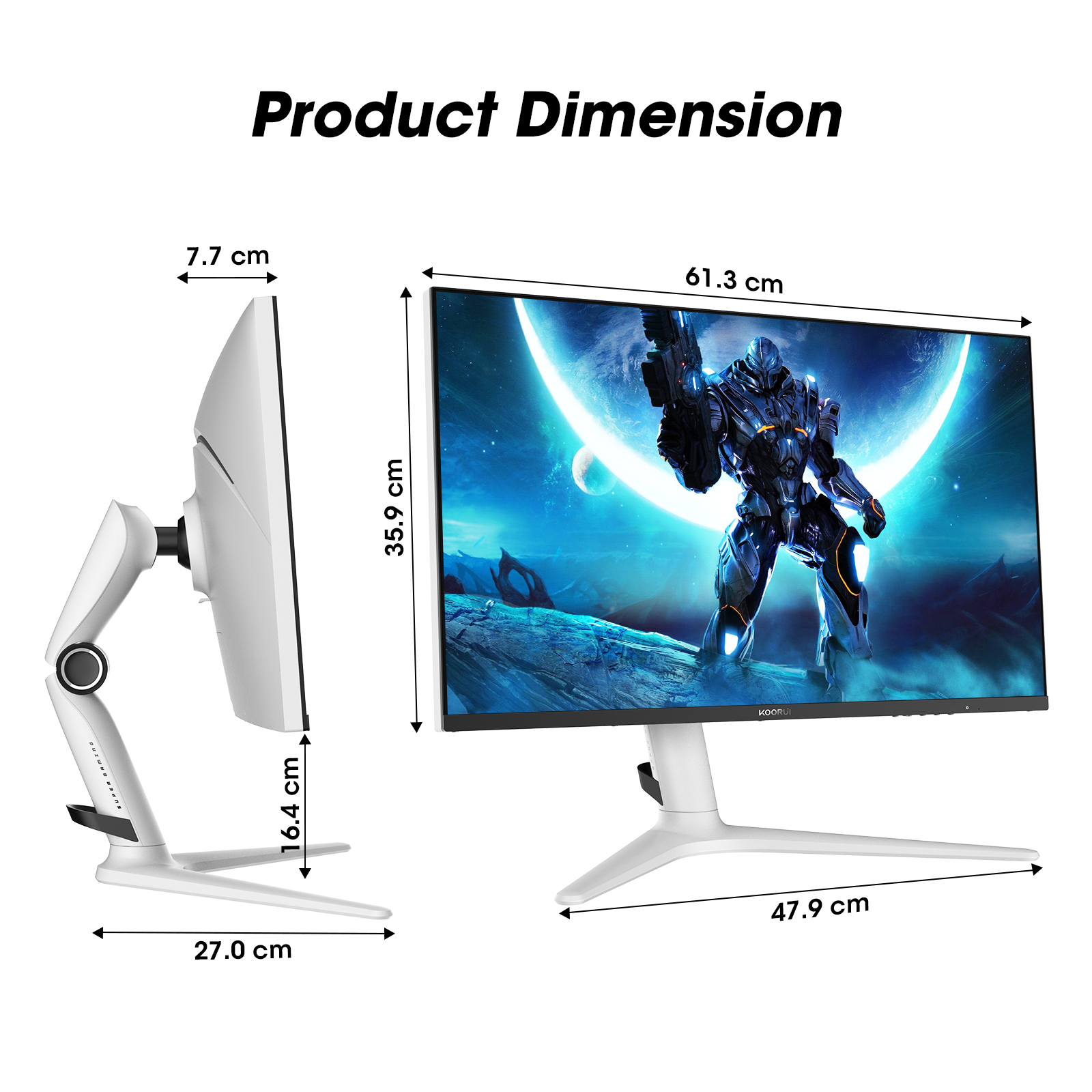 KOORUI GN10 27″ Gaming Monitor (powered by HKC) VA/Mini-LED Screen Type ...