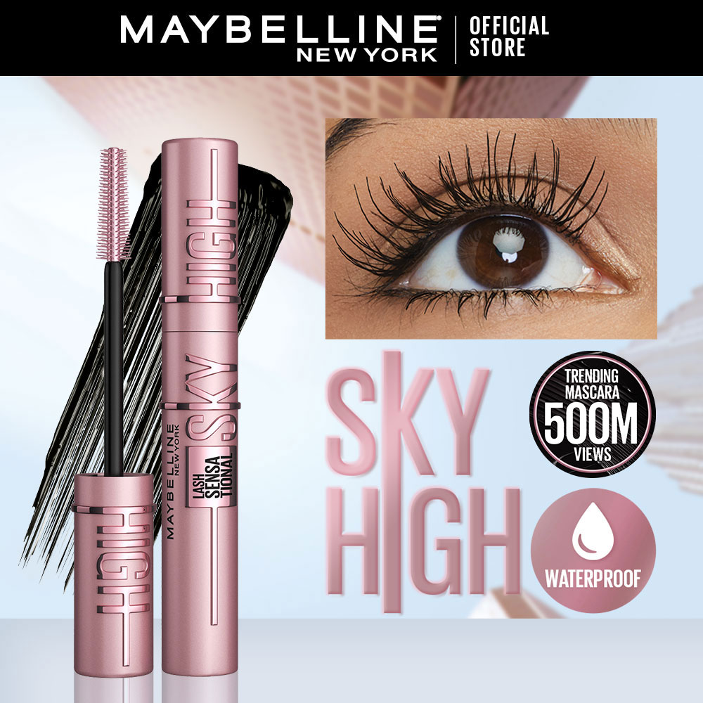 Maybelline Lash Sensational Sky High Mascara (6ml) - Black [Waterproof ...
