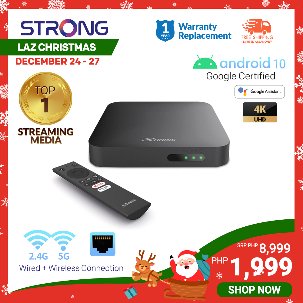 Strong Android Box for TV [LEAP-S1 2G＋8G] 4K Ultra HD Android 10.0 WIFI/LAN, Netflix, Youtube ...