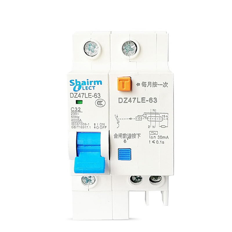 Miniature Leakage Circuit Breaker DZ47LE-63 Household Electric Water Heater Anti-Shock ...