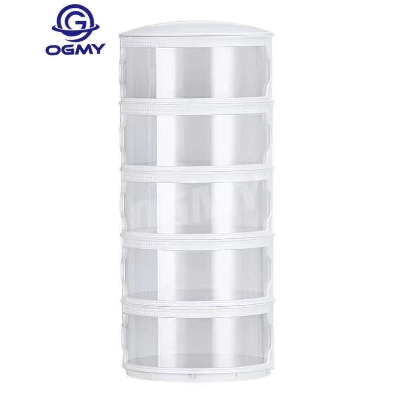OGMY Multi-Layer Sliding Door Storage Box For Kitchen Insulation Dish ...