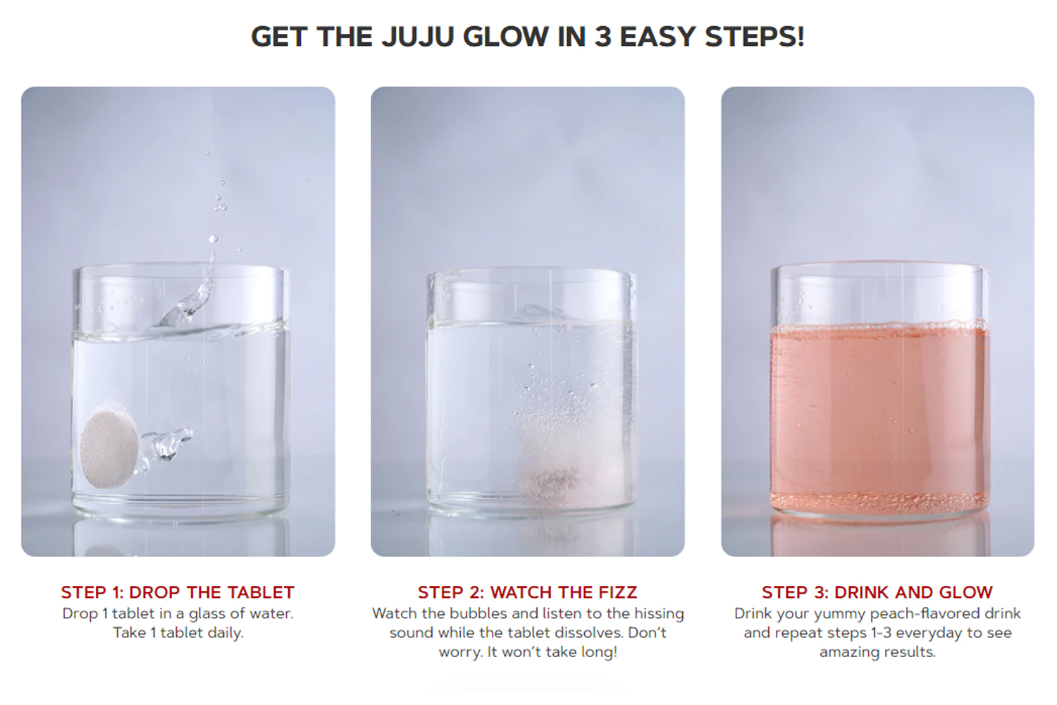 JUJU GLUTAFAIR GLUTATHIONE TABLETS | Peach Flavor, Food Supplement ...