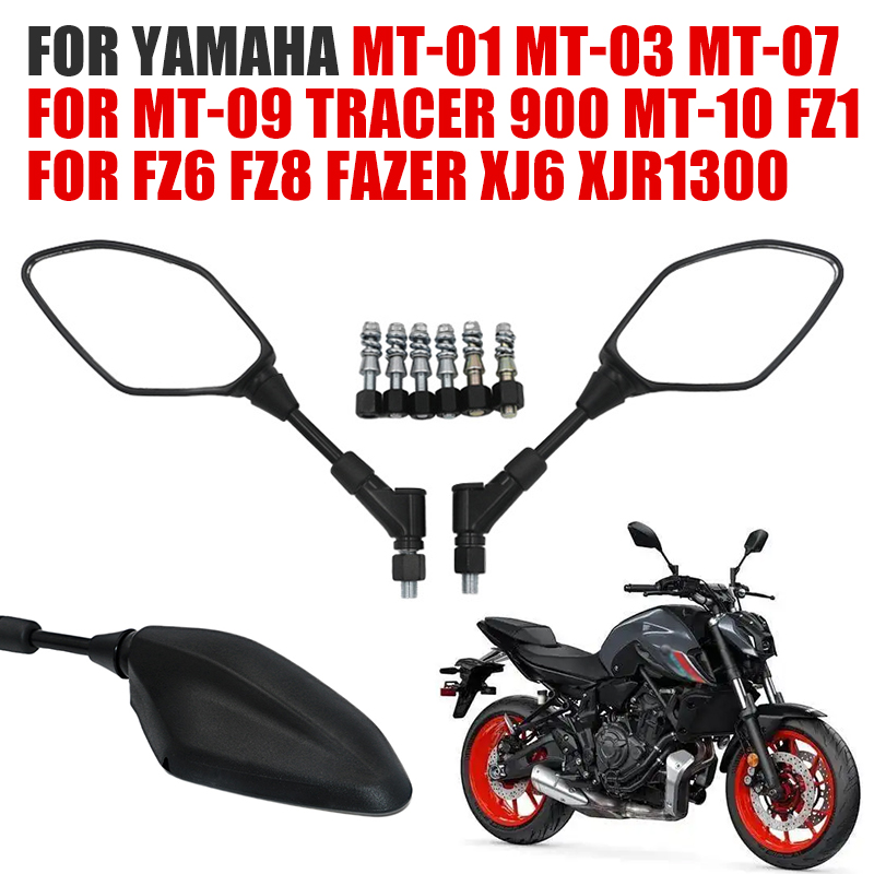 Universial Rear View Side Mirrors For Yamaha MT07 MT09 MT03, 49% OFF