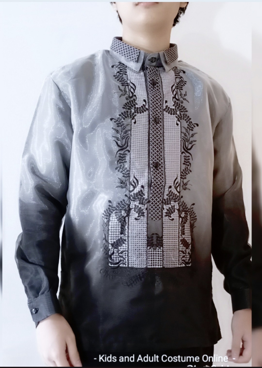 Barong Tagalog Monochromatic Black Made From Philippines Norway | lupon ...