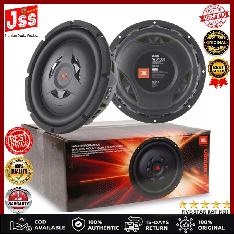 Jbl Club Ws1000 10 Shallow Mount Subwoofer