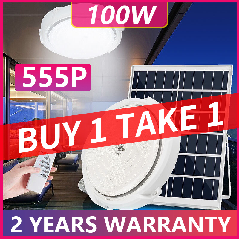 Buy 1 Take 1 Solar Ceiling Light Indoor Outdoor Solar light Waterproof ...