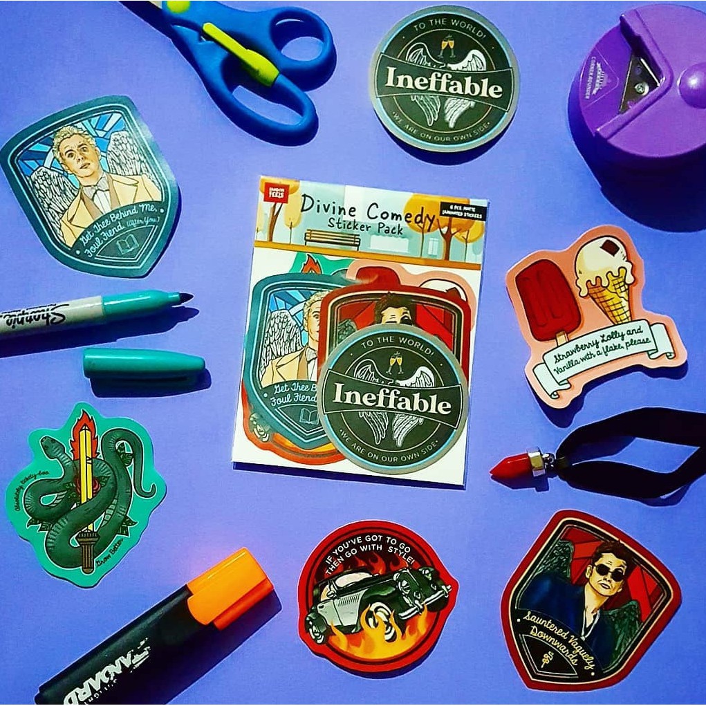 Paper Stickers Good Omens Sticker Pack Stickers, Labels & Tags etna.com.pe