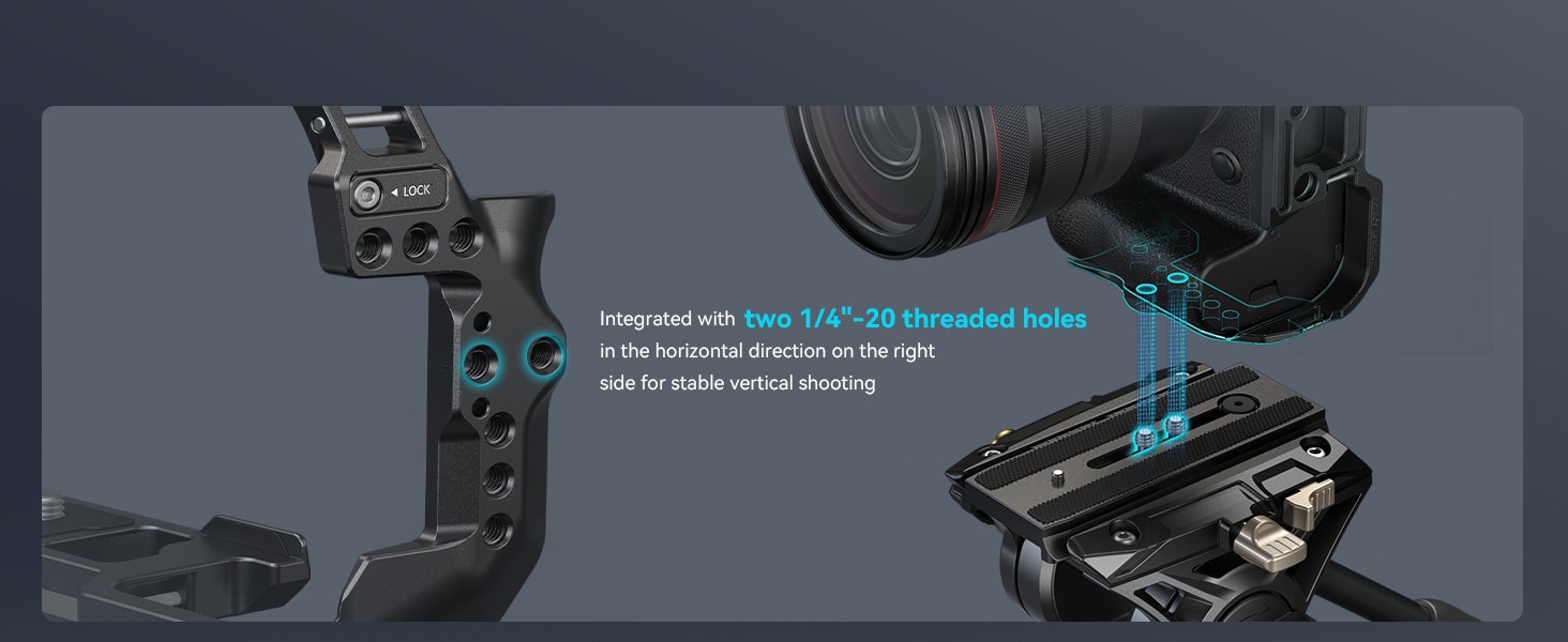 SmallRig Full Metal Cage Kit for Canon EOS R6 Mark II Mirrorless Camer ...