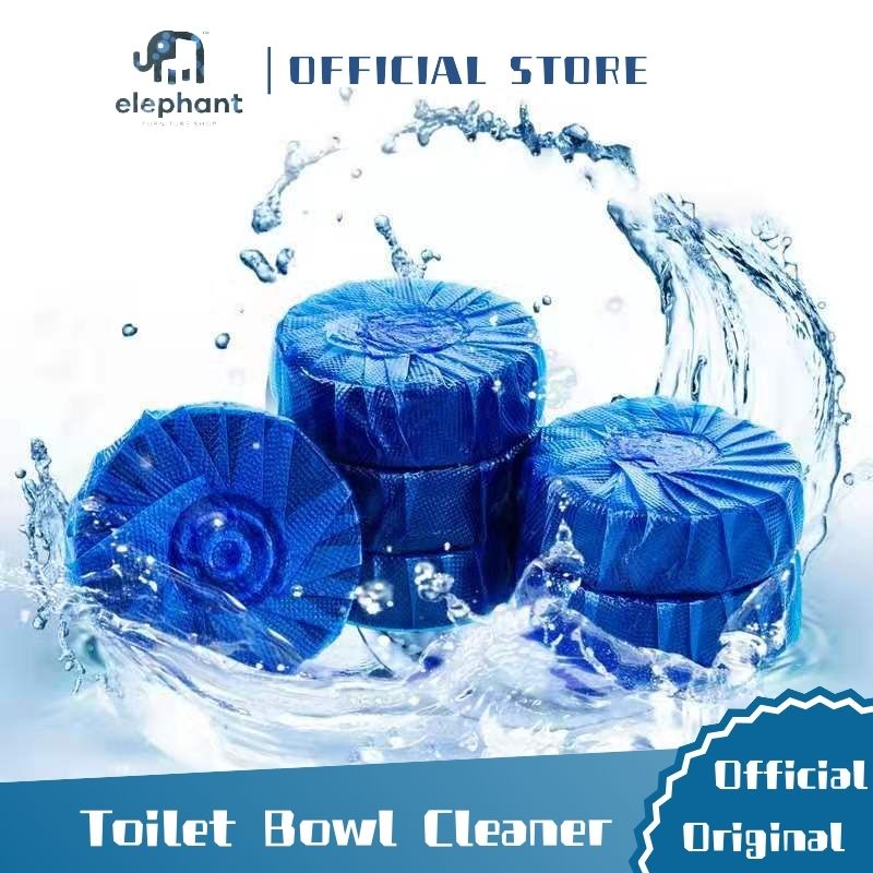 Elephant. 1PCS Original Toilet Bowl Cleaner Blue Tablet Automatic ...