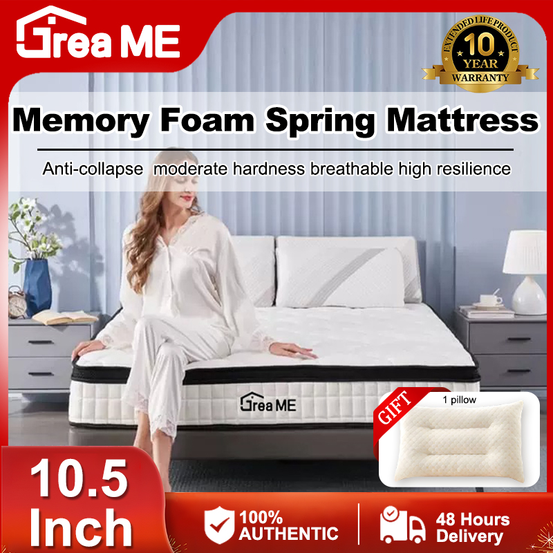 Shop Grea Me Mattress online | Dreame Memory Spring Foam Mattress | 10 ...