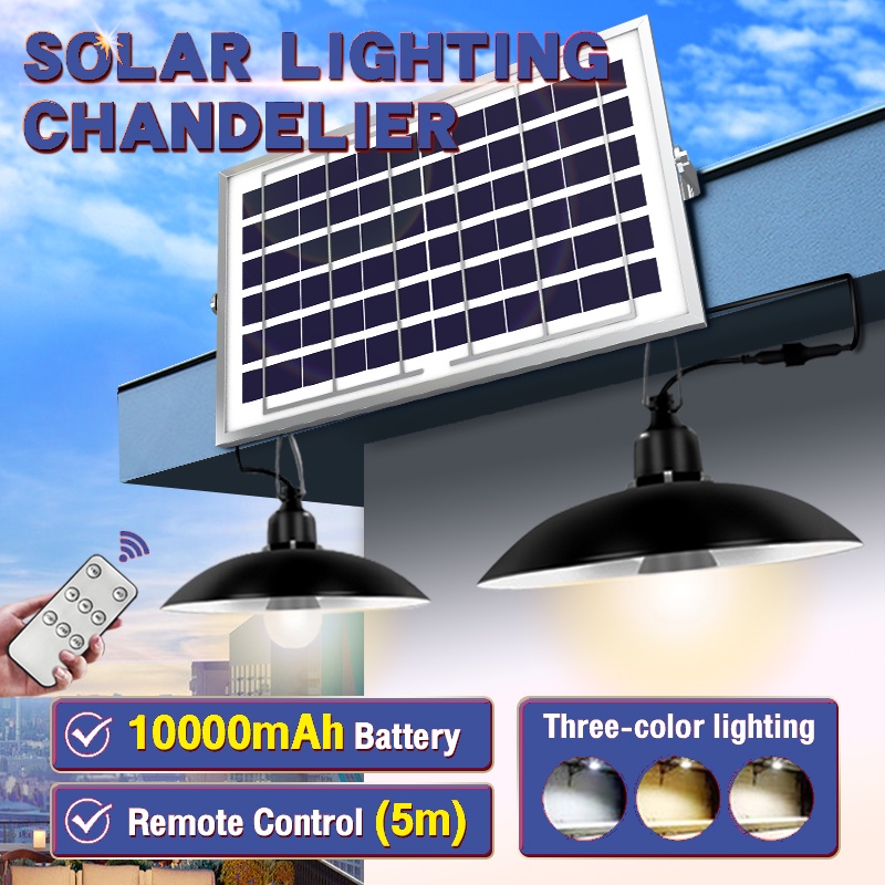 Panda LED Solar Panel Light Bulb Indoor House Ceiling Outdoor ...